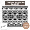 Tongan Pattern Border *instant Digital Download* SVG/PNG - Etsy
