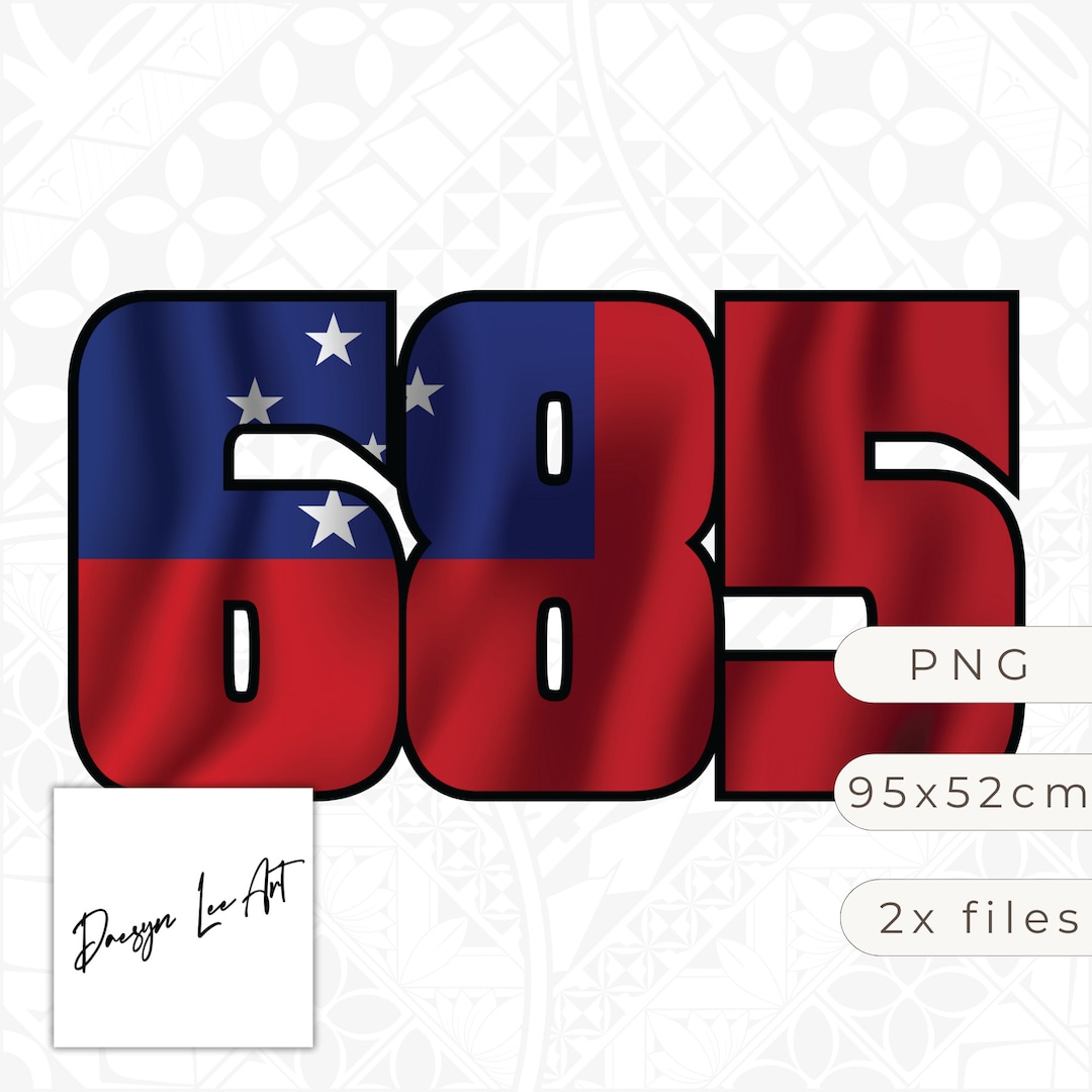 Samoa 685 Flag Digital Design - Etsy
