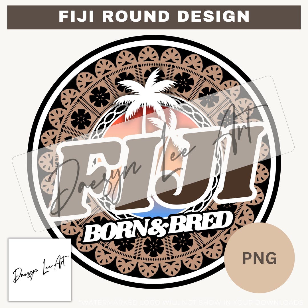 Fiji Round Design - PNG *instant Digital Download* - Etsy