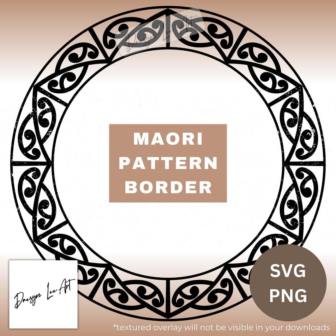 Maori Pattern Border *digital Files Only* SVG/PNG - Etsy