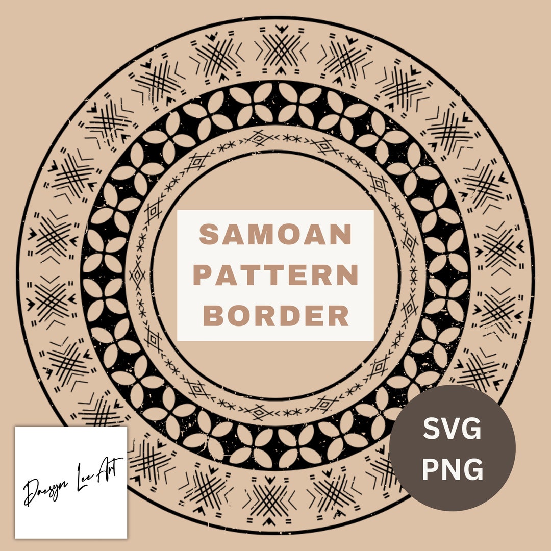 Samoan Malu Pattern BORDER *digital Download Only* SVG/PNG - Etsy