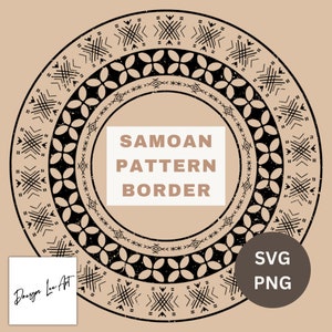 Samoan Malu Pattern BORDER *digital Download Only* SVG/PNG - Etsy