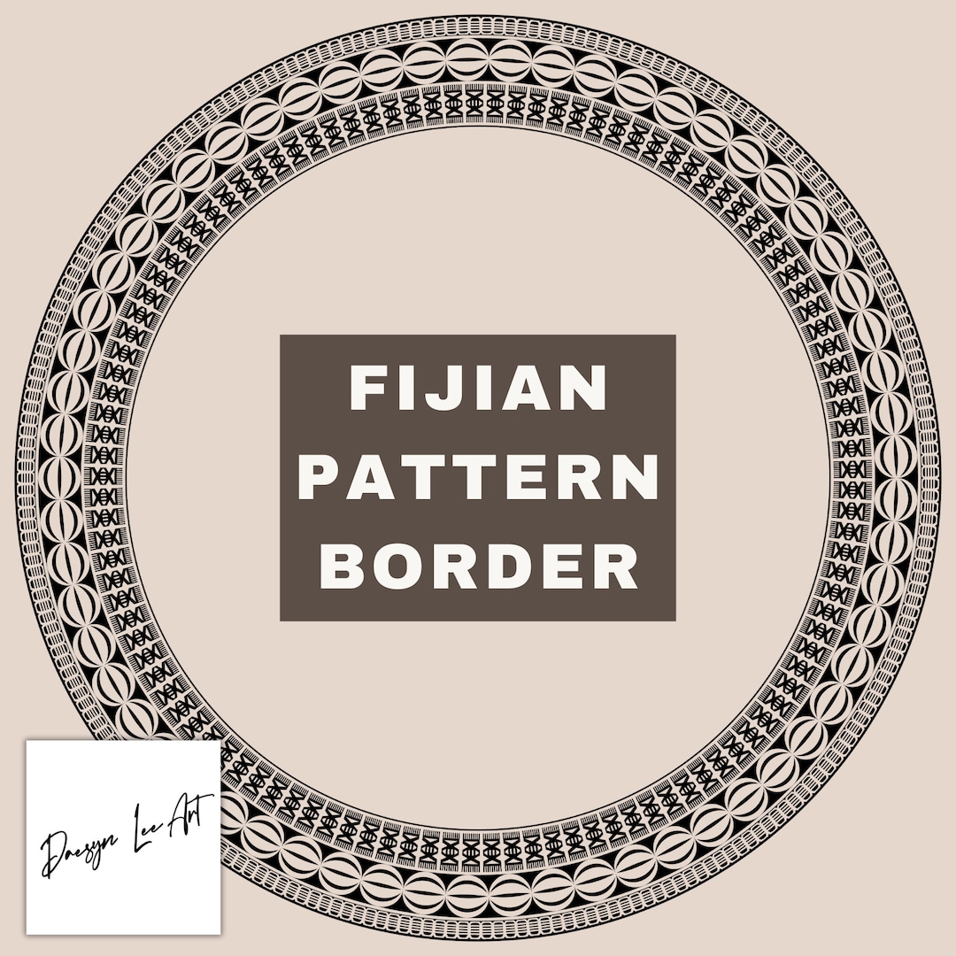 Fijian Pattern Border - PNG File *instant Digital Download* - Etsy