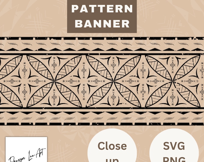 Samoan Pattern Banner *digital Download Only* SVG/PNG - Etsy