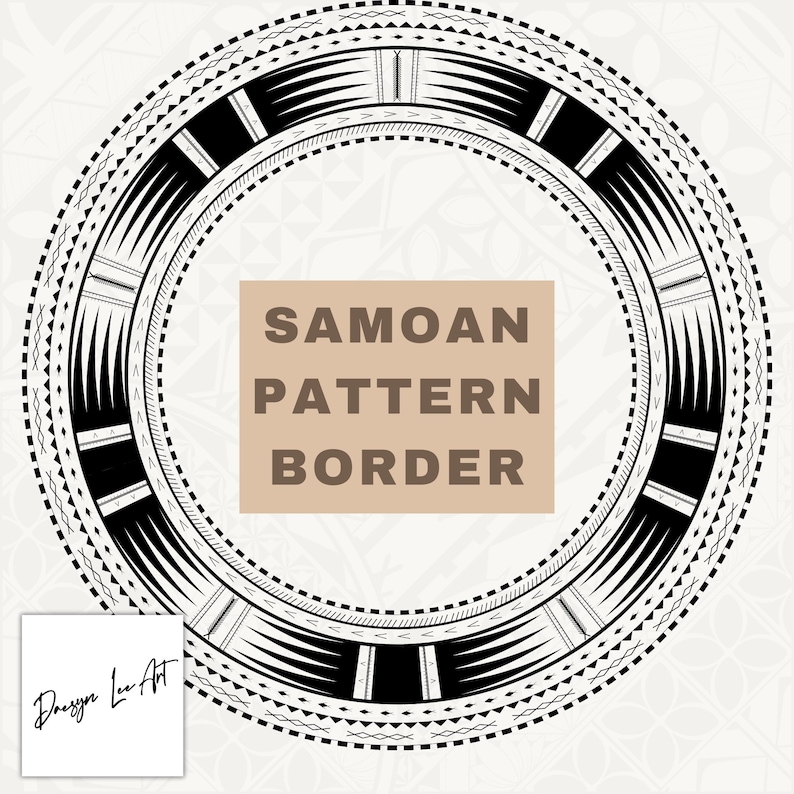 Samoan Pattern Border PNG/SVG File*digital File Only* - Etsy Canada