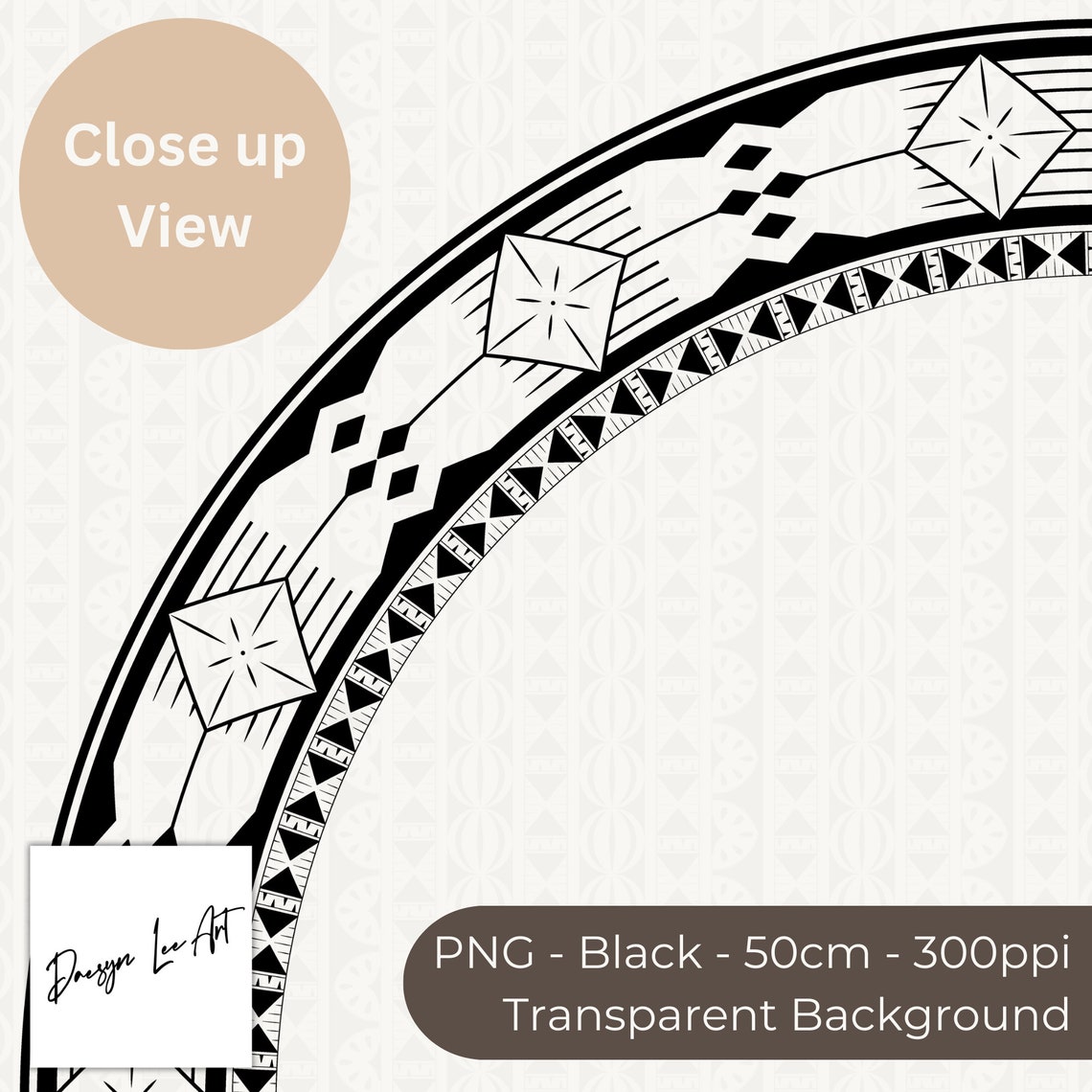 Fijian Pattern Border PNG File instant Digital Download - Etsy Canada