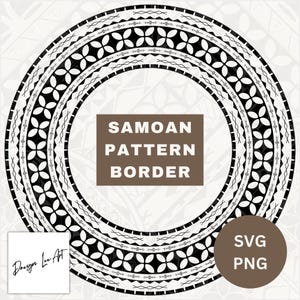 Samoan Pattern Border *digital File Only* SVG/PNG - Etsy Australia