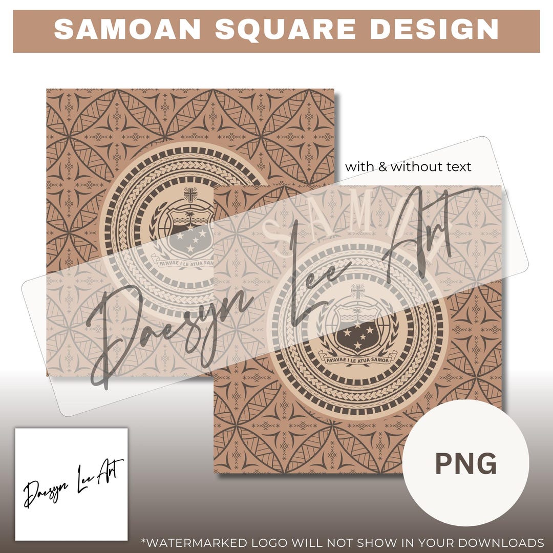 Samoan Square Design 50cm PNG *instant Digital Download* - Etsy Australia