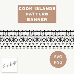 Cook Islands Pattern Banner SVG-PNG *instant Digital Download* - Etsy