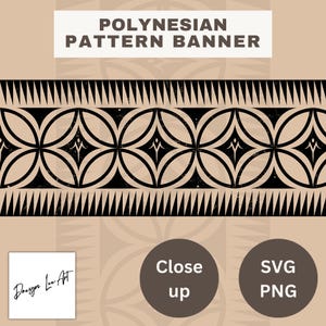 Polynesian Pattern Banner *instant Digital Download* PNG-SVG - Etsy