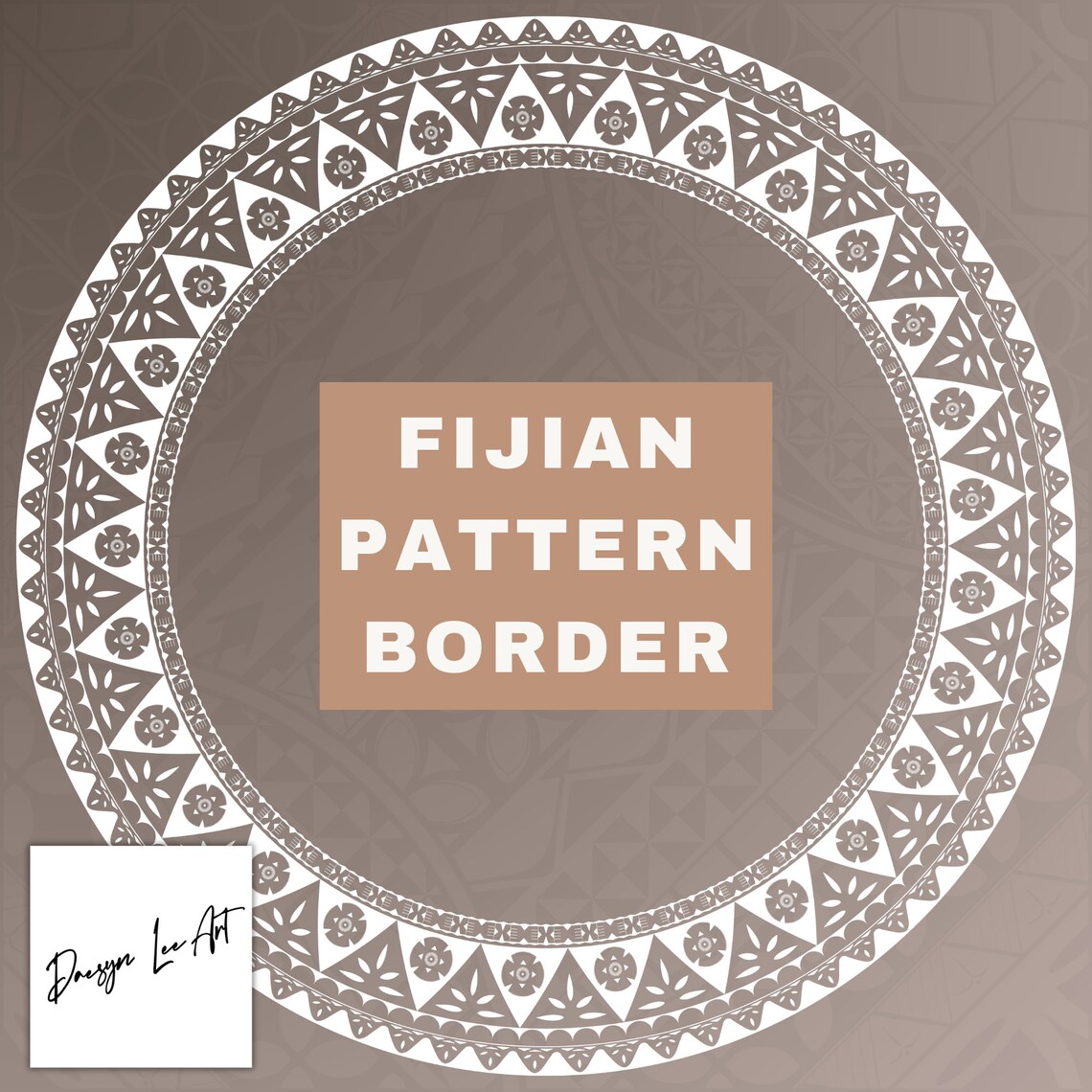 Fijian Pattern Border - PNG File *instant Digital Download* - Etsy