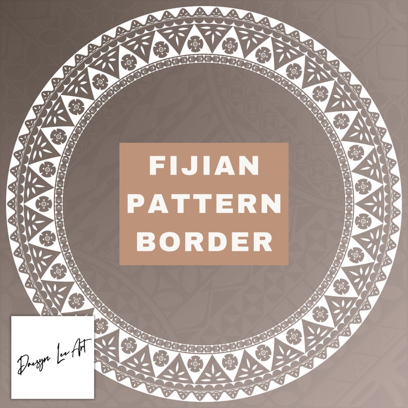 Fijian Pattern Border - PNG File *instant Digital Download* - Etsy