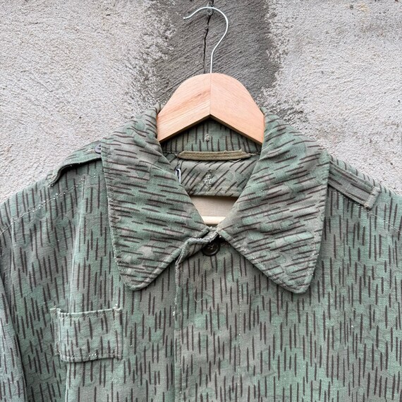 60's Vintage Military Raindrop Camo Field Coat - Gem
