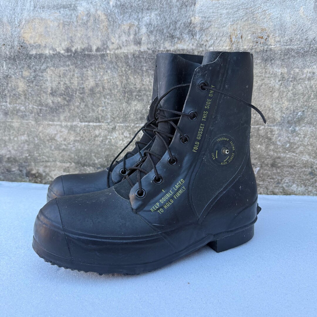 70's U.S. Military Mickey Cold Weather Black Bunny Boots - Etsy