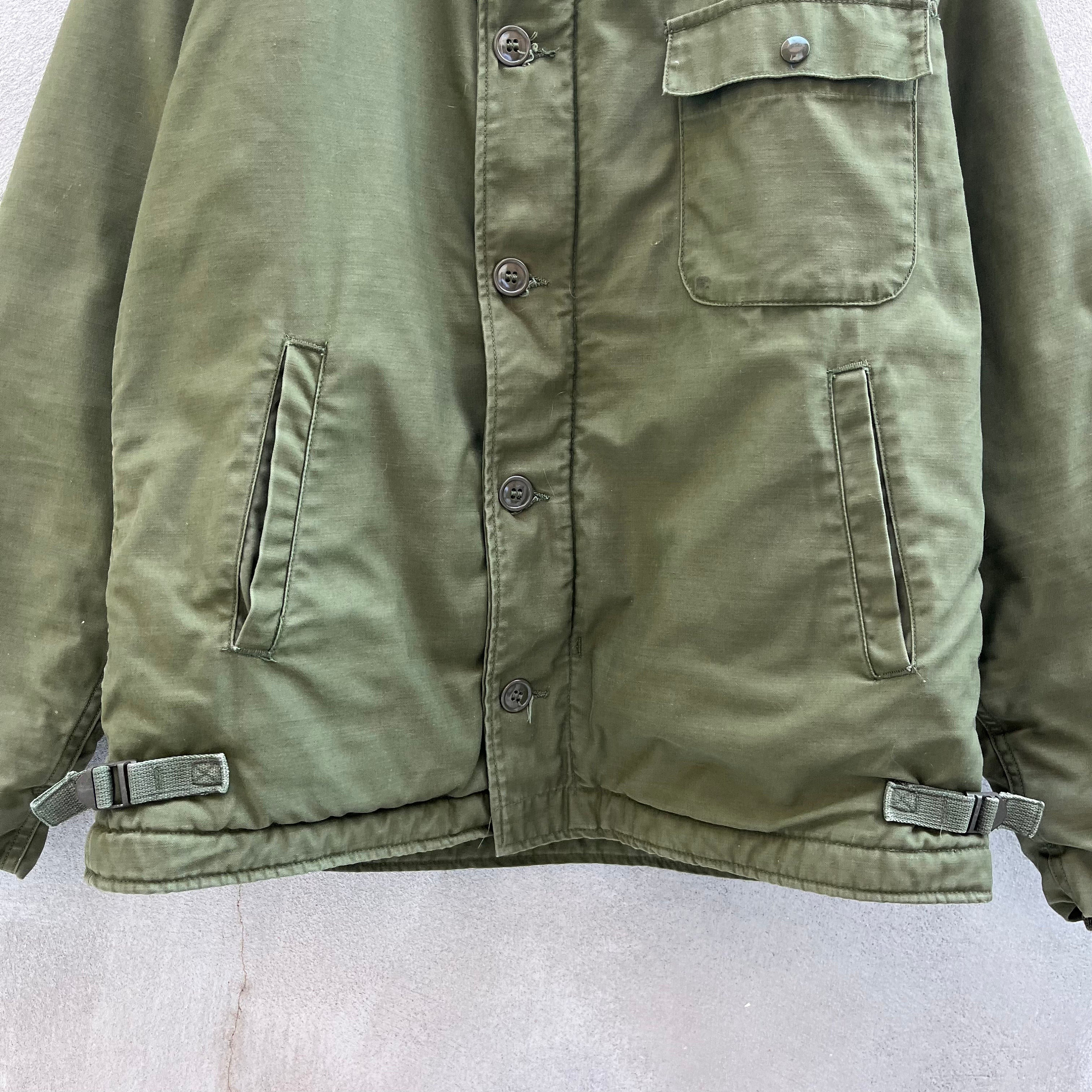 80s USN Military Stenciled Deck Jacket - Etsy