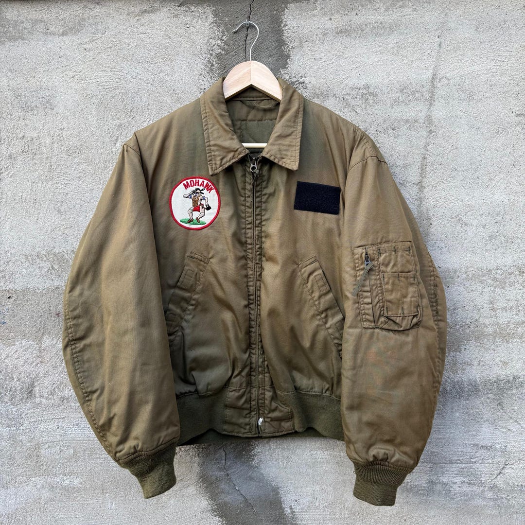 80's US Military Faded Mohawk Patch Tanker Jacket - Etsy