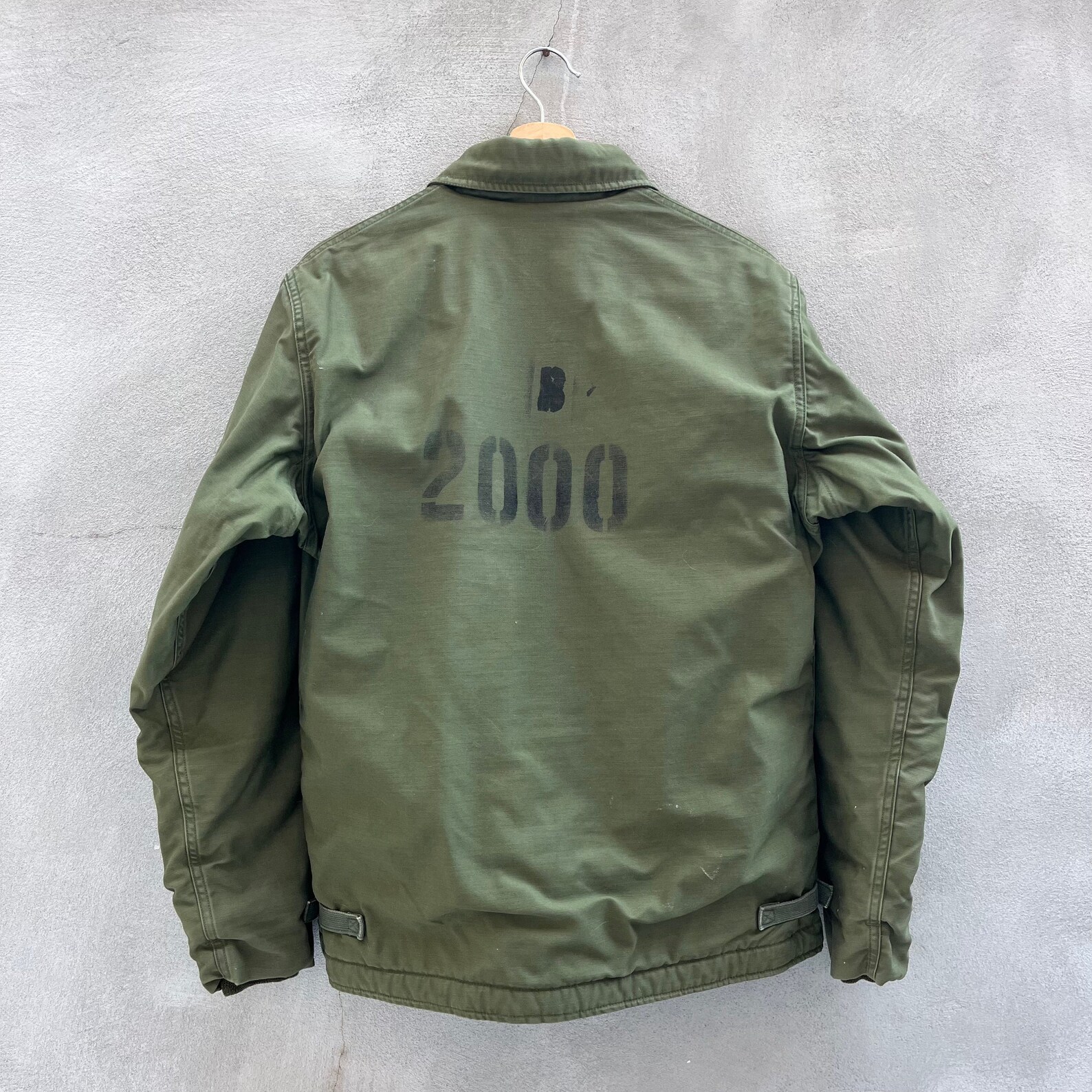 80s USN Military Stenciled Deck Jacket - Etsy