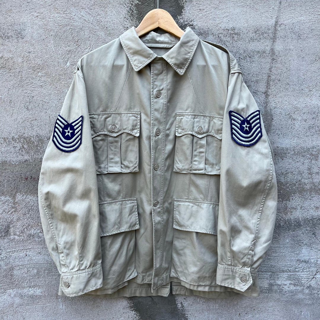 50's USAF Military Tan Tropical Jacket - Etsy