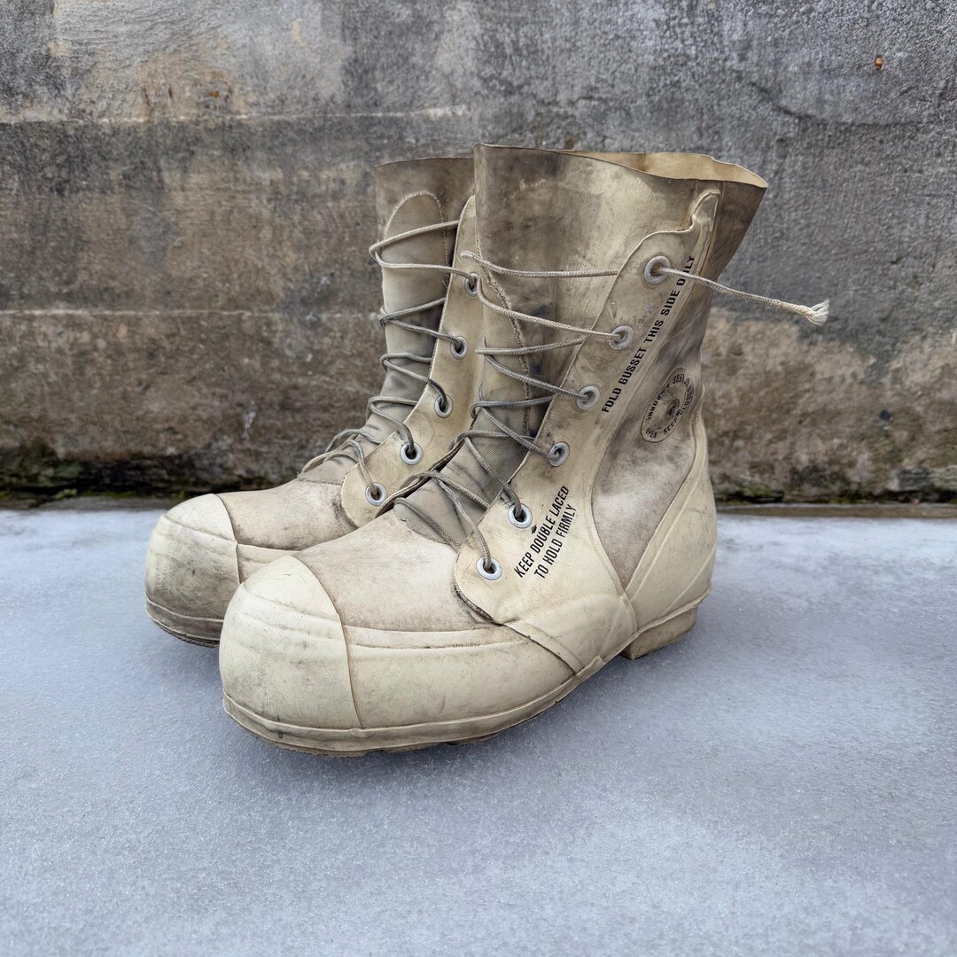 80's U.S. Military Mickey Cold Weather White Bunny Boots - Etsy