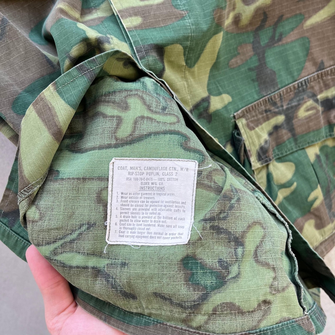 60's USMC ERDL Camo Slant Pocket Jungle Jacket - Etsy