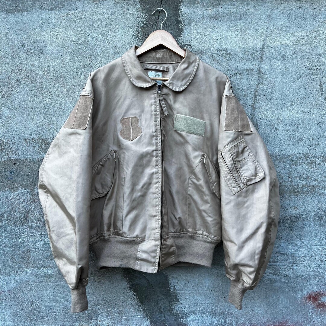 Vintage CWU - 36/P Tan Flight Bomber Jacket - Etsy