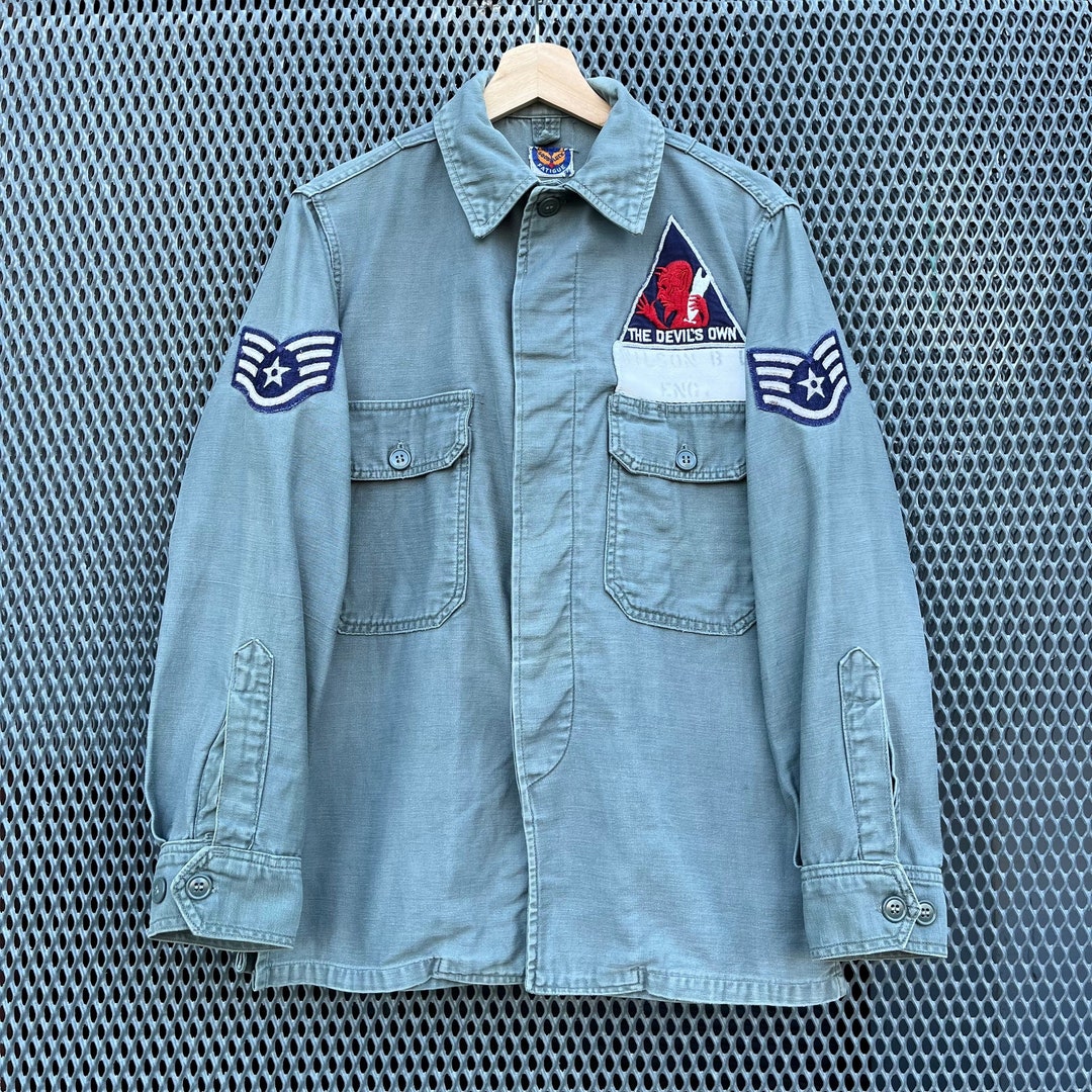 50’s USAF Mechanic Engineer Button Down Shirt - Etsy
