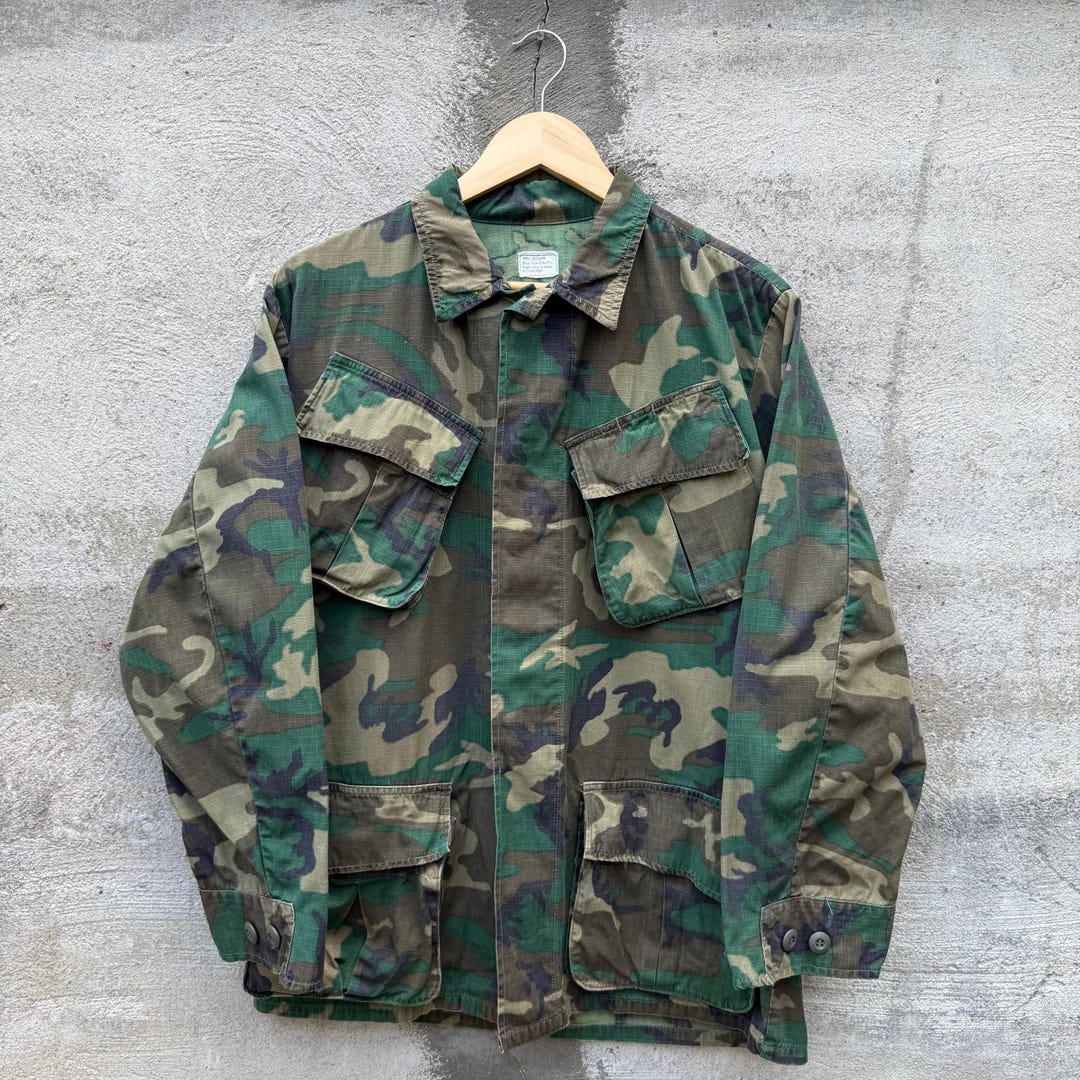 1970 US Military ERDL Camo Slant Pocket Jungle Jacket - Etsy