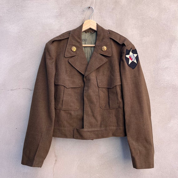40s US Military Dress Brown Jacket - Gem