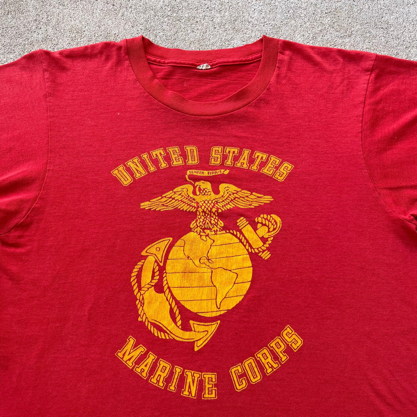 80s Marine Corps Logo T-shirt - Etsy