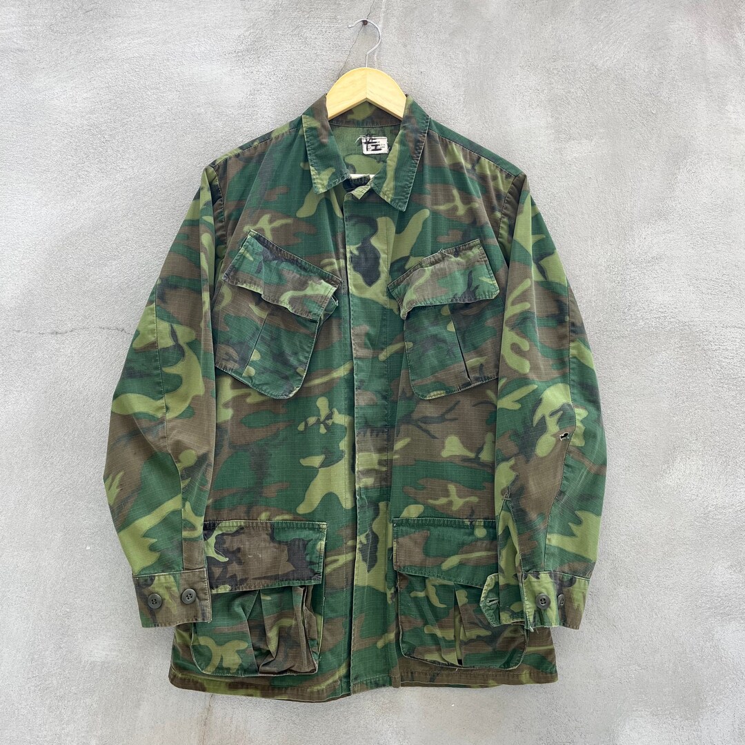 60's Military ERDL Slant Pocket Jungle Jacket - Etsy