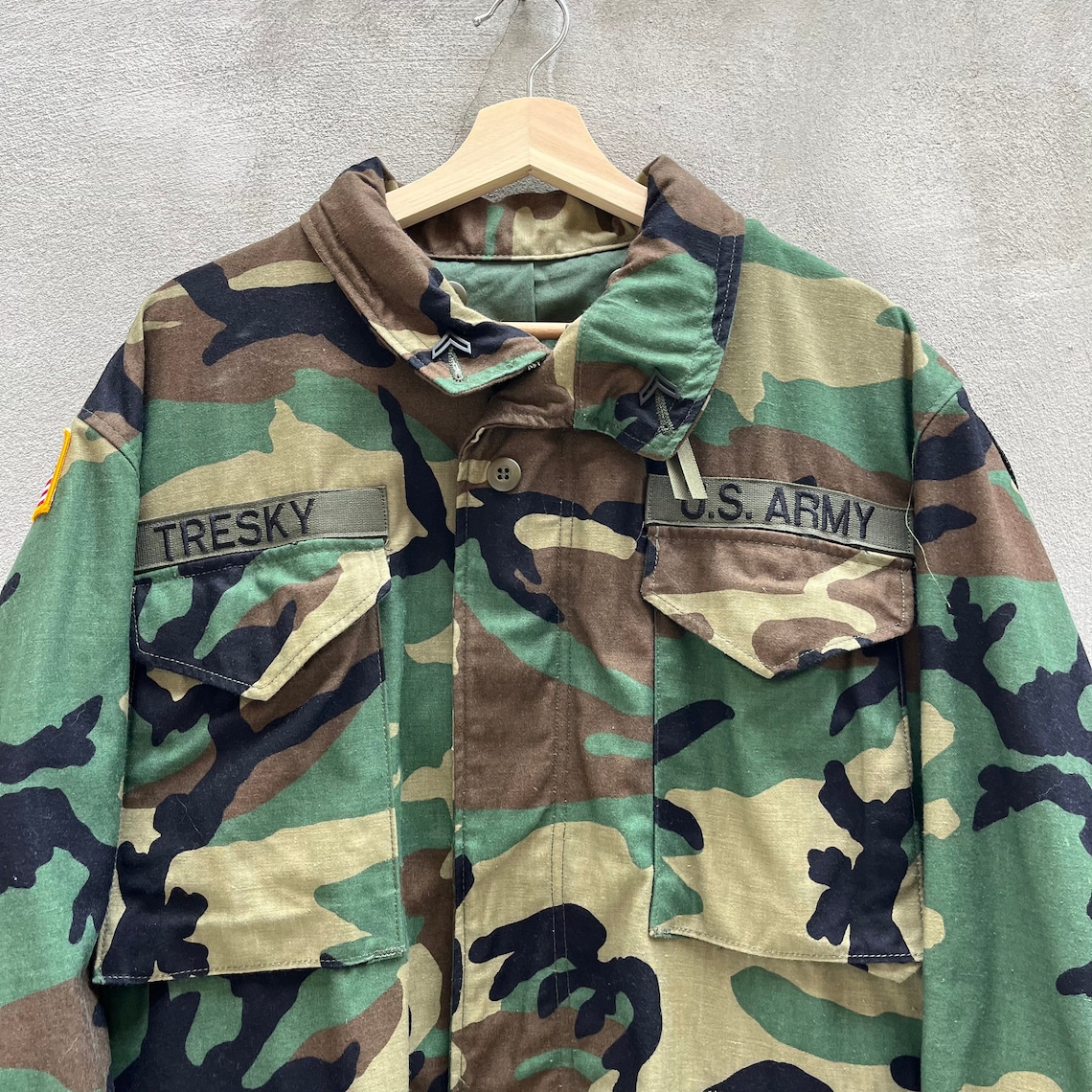 90's Military Woodland Camouflage US Army Field Jacket - Etsy