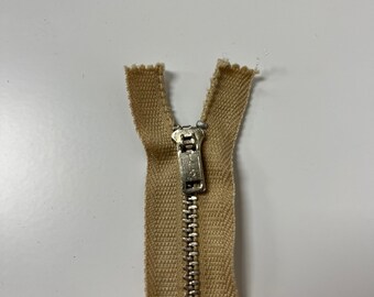 Vintage Talon Zipper 1950s Reproduction Brown Cotton X Brass - Etsy
