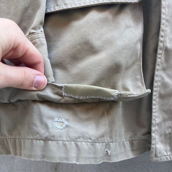 50s USAF Military Tan Tropical Bush Jacket - Gem