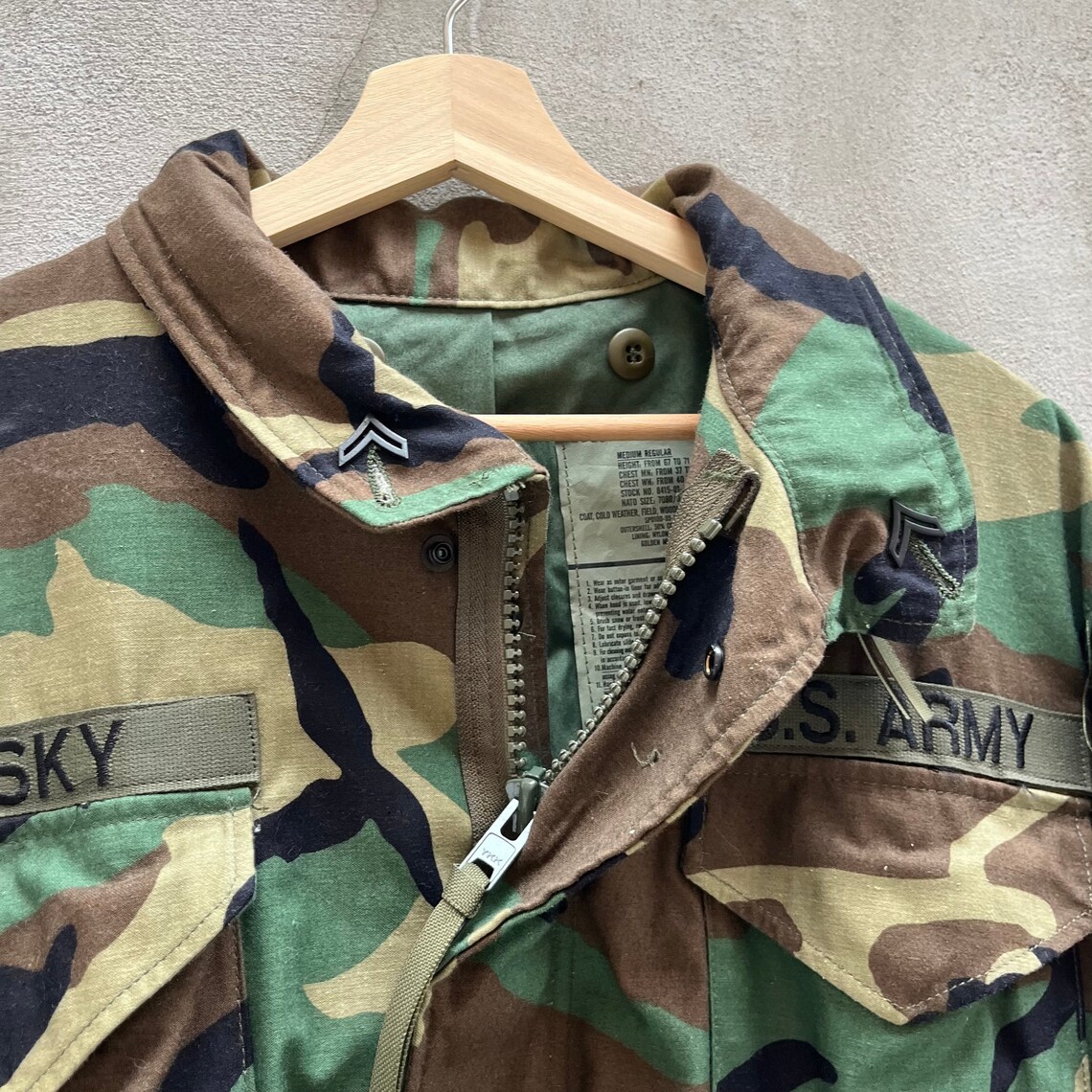 90's Military Woodland Camouflage US Army Field Jacket - Etsy