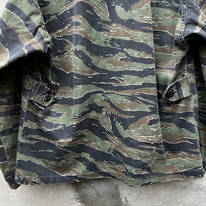 80's US Military Tiger Stripe Camo Field Jacket - Etsy