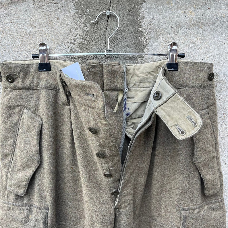 60's German Military Wool Cargo Field Pants - Etsy
