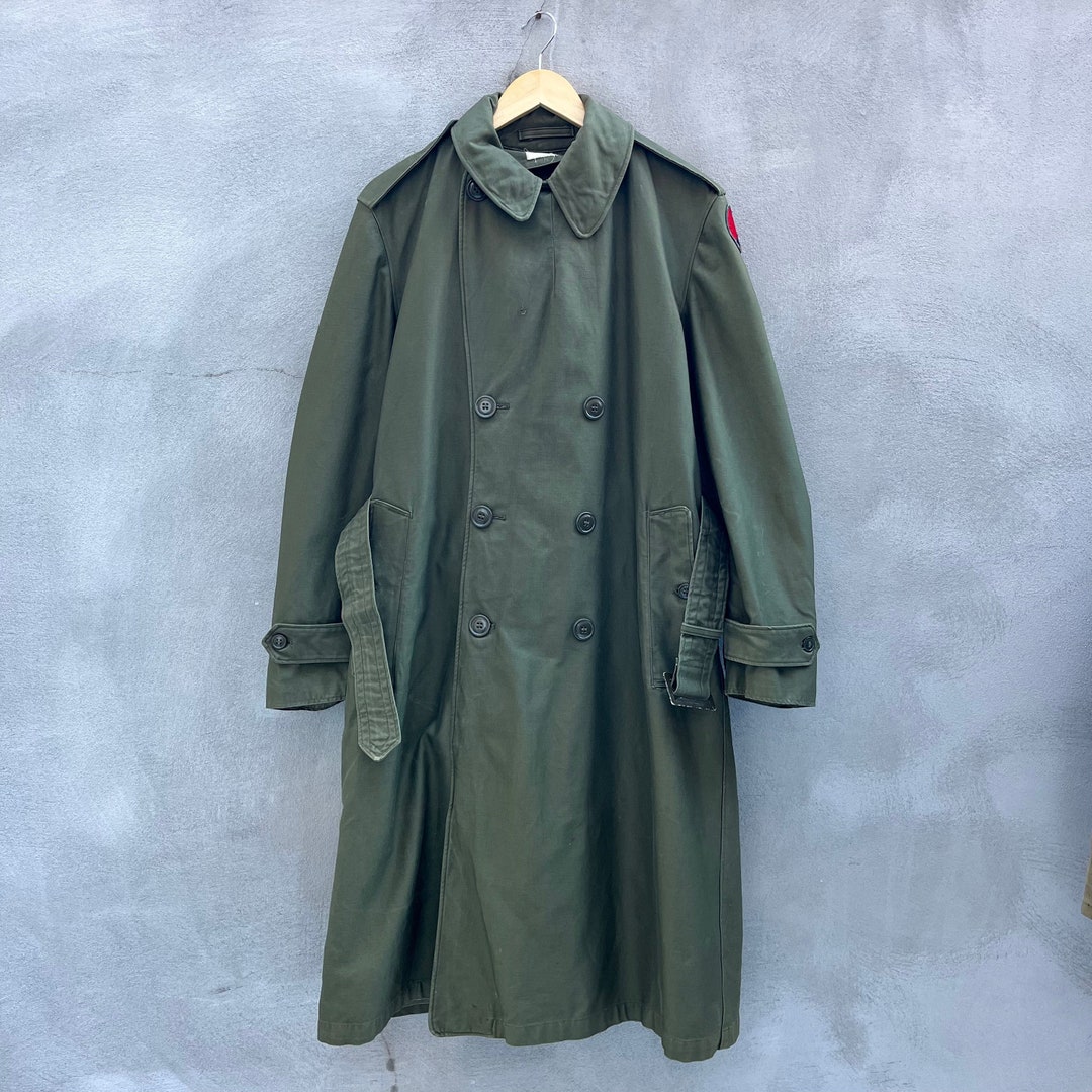 60s US Military OG-107 Overcoat - Etsy