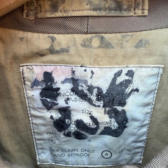 70's Vintage Military Peace Sign Printed Coat - Gem