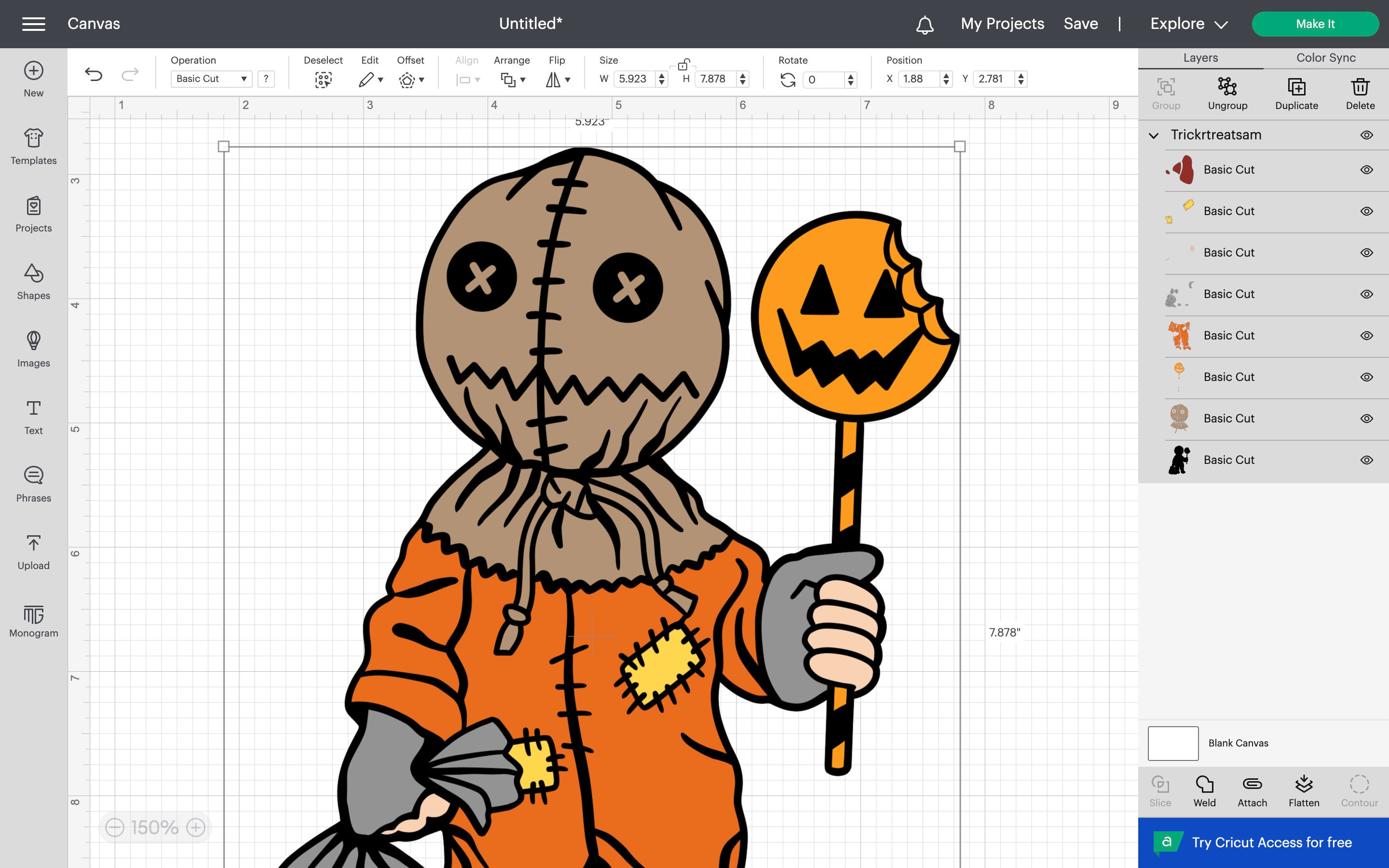 Sam Svg | Trick R Treat SVG | Spooky Kid Svg - Etsy