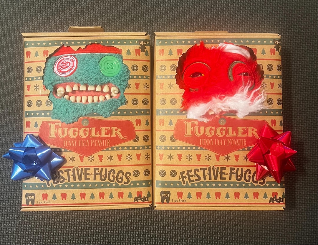 Fuggler Festive Fuggs Santa & Elf Dual Combo Bundle , Ships Fast Buy ...