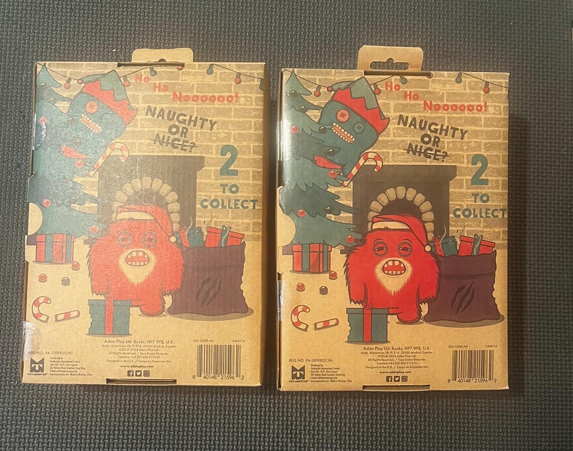 Fuggler Festive Fuggs Santa & Elf Dual Combo Bundle , Ships Fast Buy ...