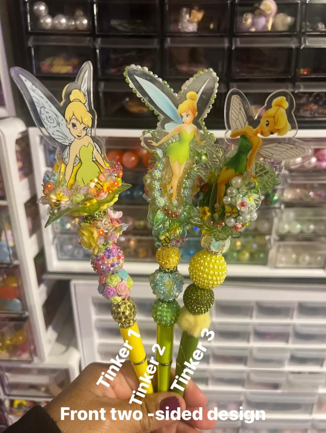 Characters Beaded Pens With Doorables and Acrylic Toppers - Etsy