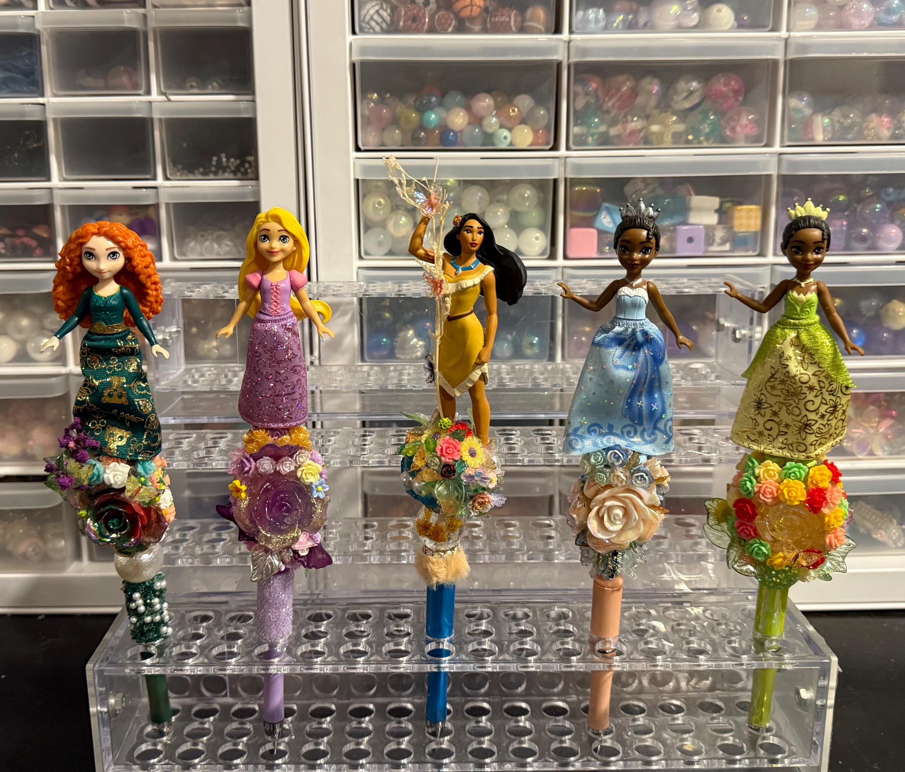 Beaded Pens With Princess Toppers - Etsy