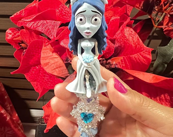Beaded Pens With Bobble Head Corpse Bride Topper - Etsy