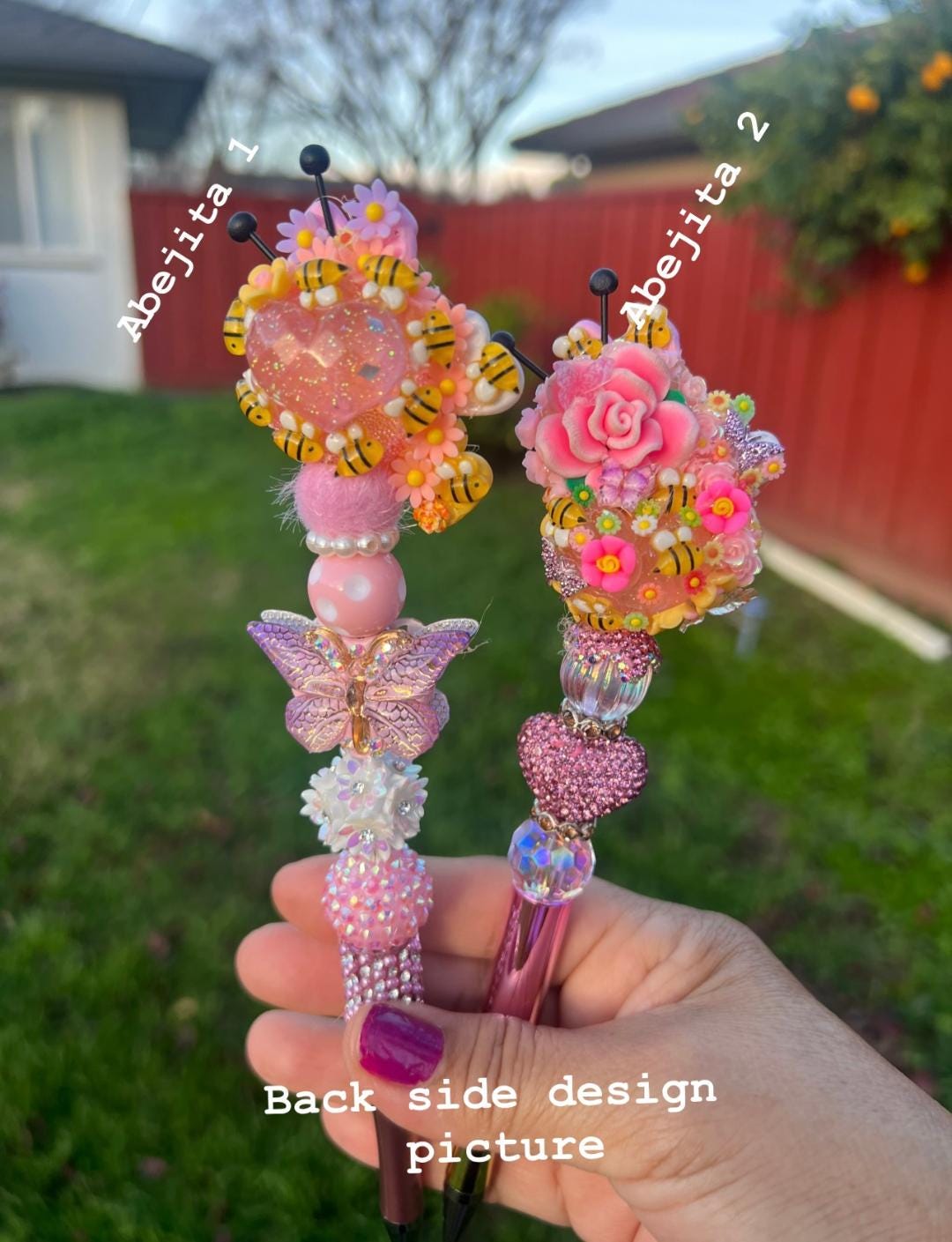 Bee Beaded Pens With a Two -sided Design - Etsy