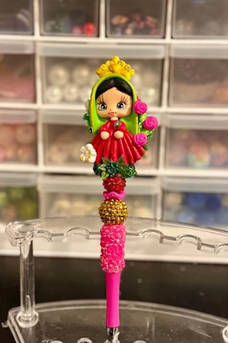 3 Beaded Clay Pens With Double-sided Design - Etsy