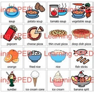 Food Pecs PEC Symbols 144 Symbol Lot Special (Download Now) - Etsy