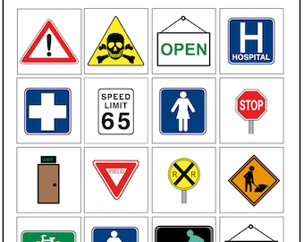 Community Symbols And Signs Community Safety Signs Teaching