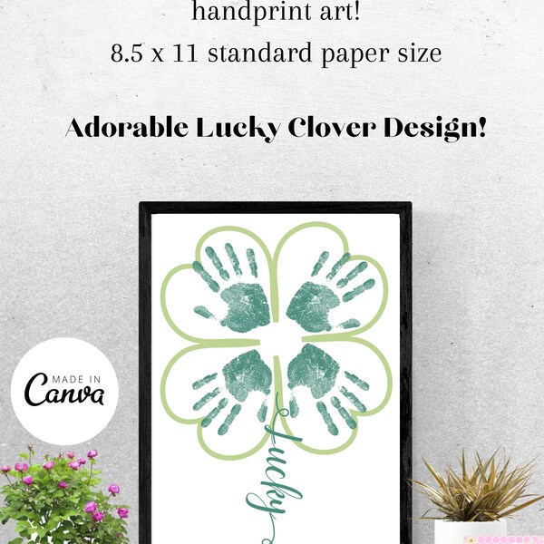 Clover Handprint - Etsy