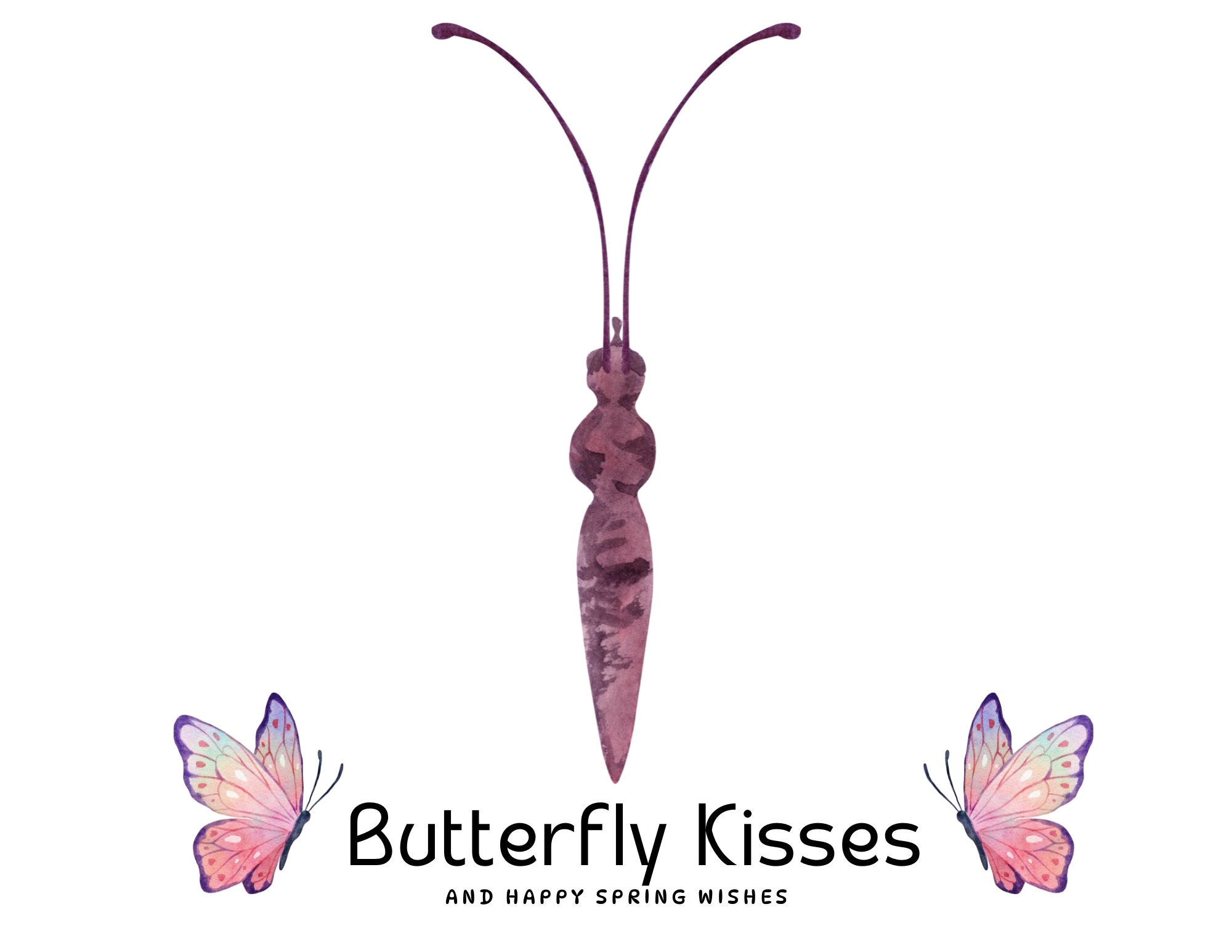 Butterfly & Bumblebee Footprint Art Template. Printable With Editable ...